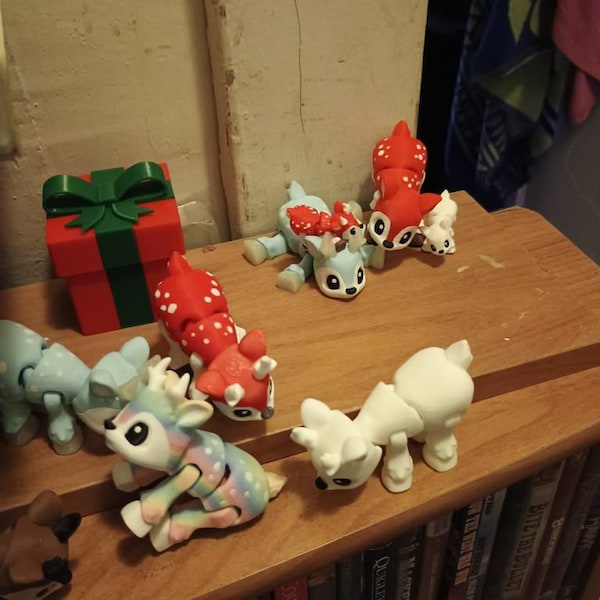 Chunky Reindeer Magnet 3D Printed Fidget Sensory Toy Choose Your Own ...
