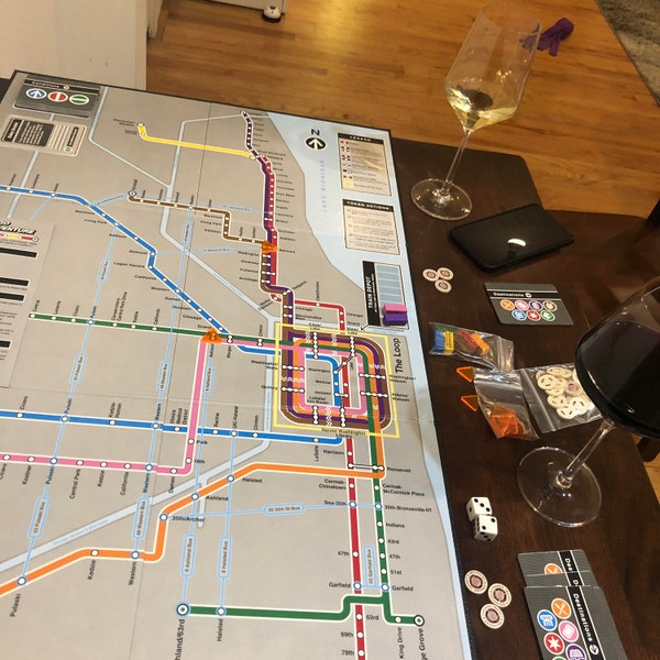 El: the Chicago Transit Adventure - CTA Board Game, Chicago Game ...