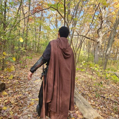 Medieval Ranger Cloak Linen 6 Color Choices - Etsy Israel