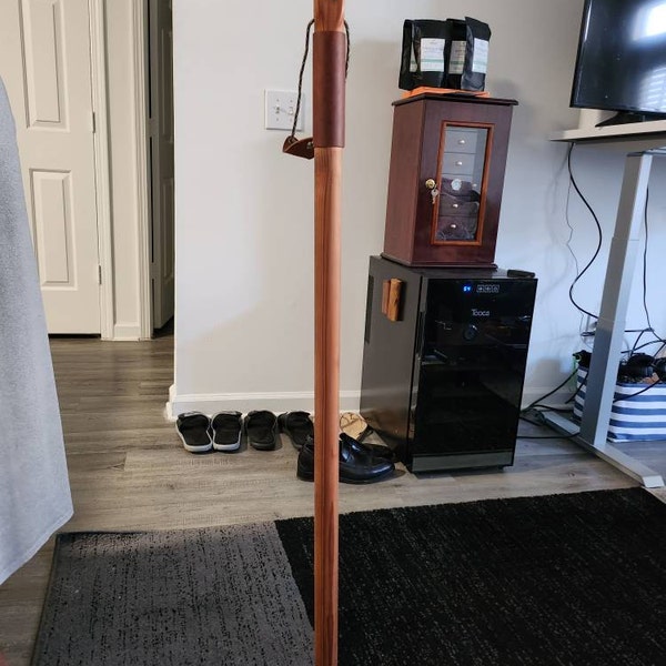 Standing Black Bear, Natural Earth Tones Poplar Wood Walking Stick ...