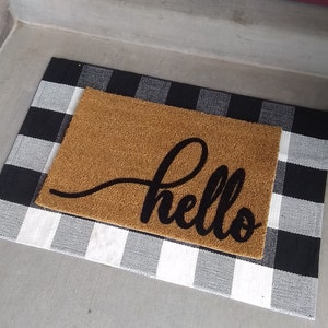 Welcome to Our Little Piece of Texas State Welcome Mat | Etsy