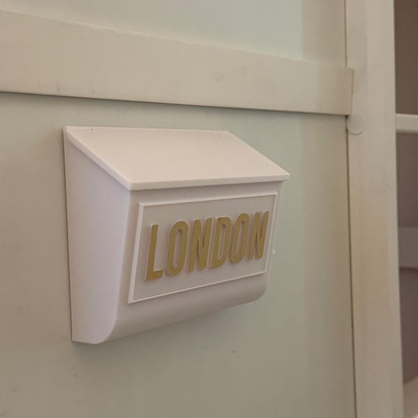 Kids Mini Play Mailbox for Door and Wall Hanging - Ellies Notes Mailbox ...