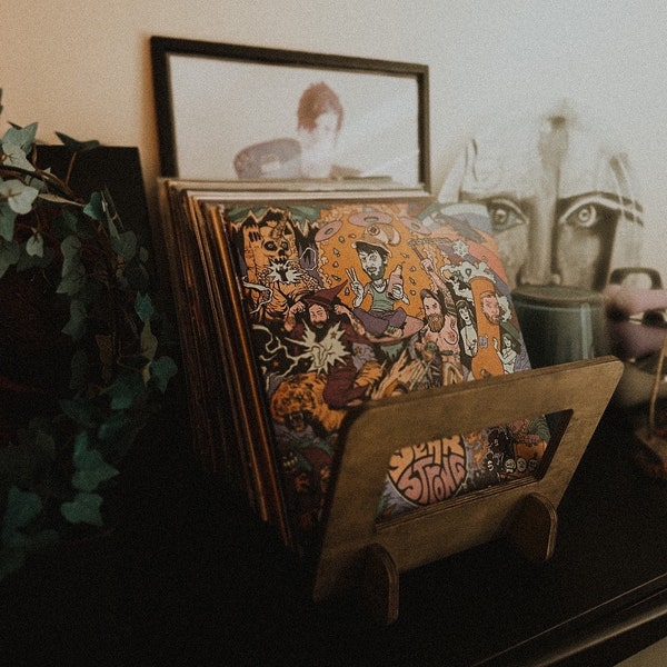 Vinyl Record Box, Handmade Record Storage, Record Flip Rack, Vinyl ...