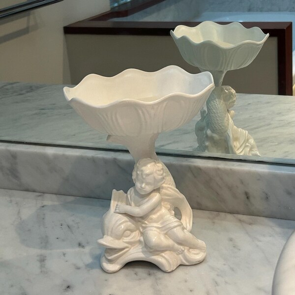 Vintage Angel Evergreen Table Centerpiece, Christmas Decoration - Etsy