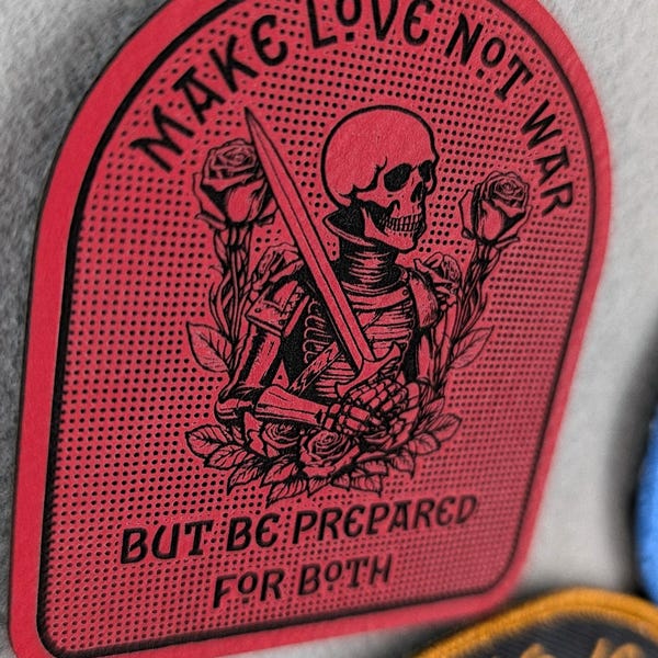 Memento Mori Morale Patch ,grim Reaper With Nods Patch, Goon Patch ...