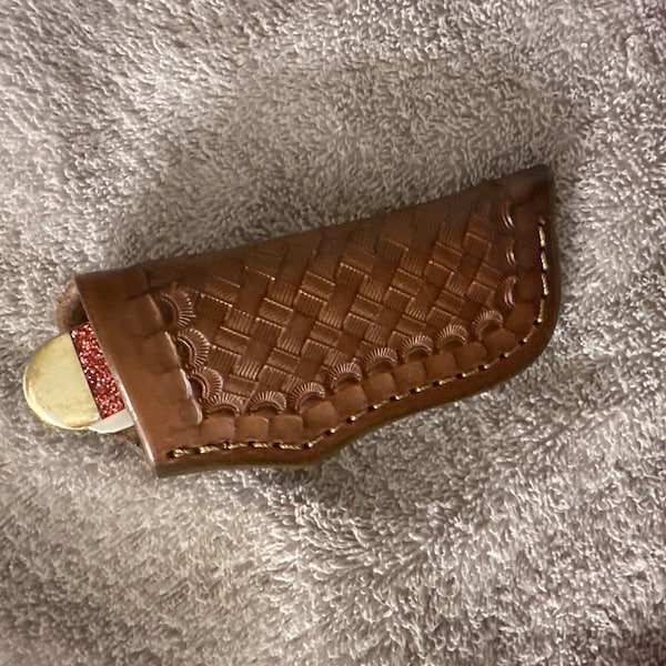 Leather Knife Sheath for 4" Trapper 2c - Etsy