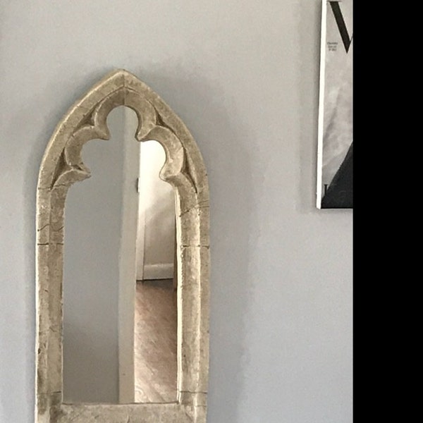 Gothic Church Window Frame Arched Stone Mirror Gothic Home Decor ...