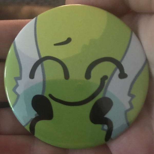 BFDI Tennis Ball Pin Buttons - Etsy