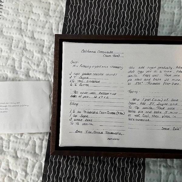 Personalized Recipe for Wall | Family Recipe Sign | Recipe Handwriting ...