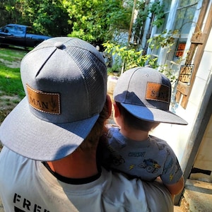 Best Dad Ever Snapback Hat Fathers Day Cap Faux Leather - Etsy