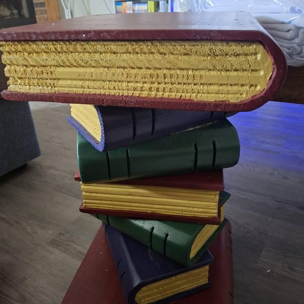 Stacked Book Side Table - Etsy