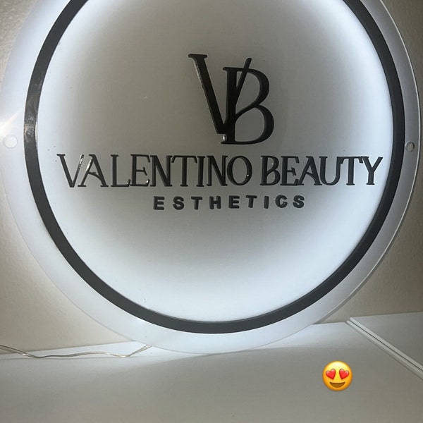 Custom Backlit Acrylic Sign | Acrylic Logo Sign | LED Business Sign ...