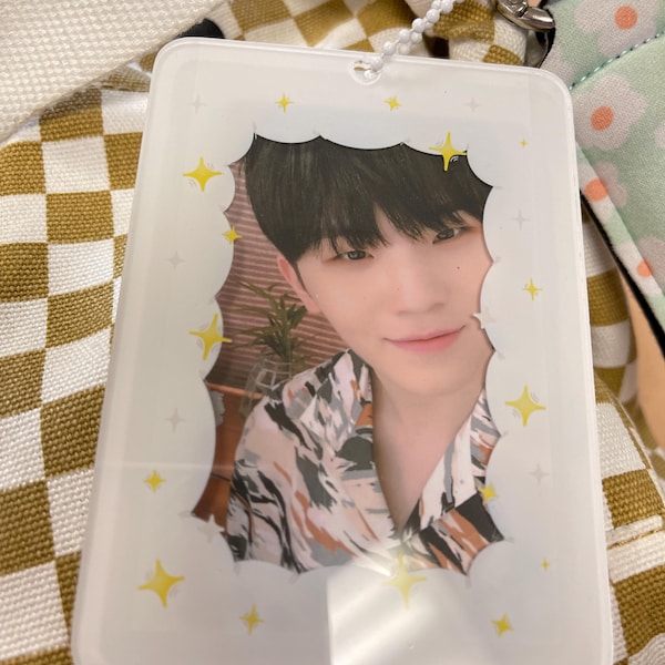 Kpop Acrylic Photocard Holder | One & Only Clover Clear Pc Holder ...