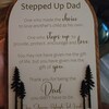 Stepped up Dad Sign, Personalized Father's Day Gift, Bonus Dad Sign ...
