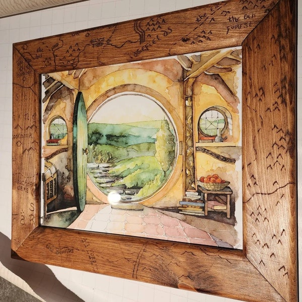 Bag End Painting, Watercolor Painting, Bag End Art, Lord, Fantasy Art ...