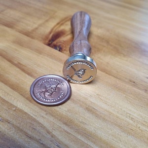 Custom Wedding Wax Seal Stamp Kit, Personalized Stamp Green Box Gift ...