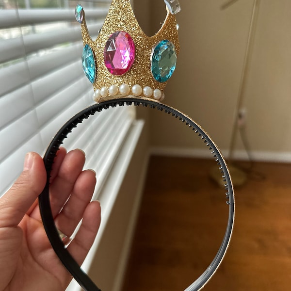 Peach Crown, Princess Crown, Birthday Crown, Princess Headband ...