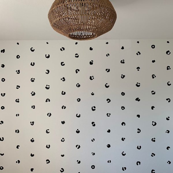 Cheetah Spot Wall Decals - Jungle Nursery Decor, Kids Room Wall Art ...