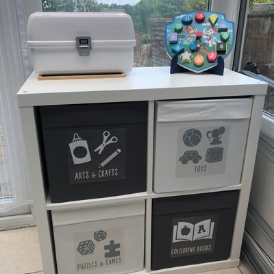 Toy Storage Decals Toy Labels Toy Box Stickers Self-adhesive ...