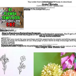 DIY Forging Template - Iris Flower - DXF and PDF - Etsy