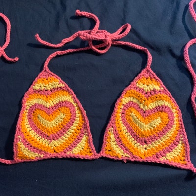 Sweetheart Bikini Top Crochet Pattern Guide - Etsy