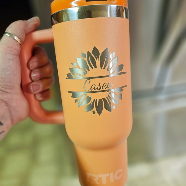 30oz RTIC Road Trip Tumbler NEW Design - Comes With Straw - Custom ...