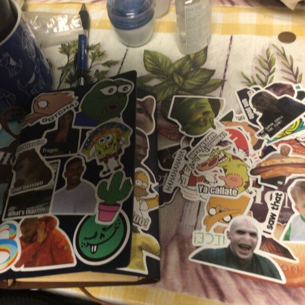 10-100 Throwback Memes and Funny References Sticker Pack - Etsy