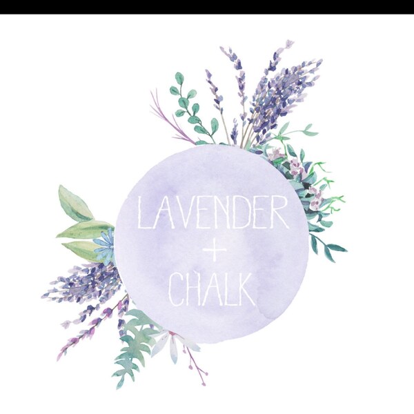 Lavender Logo, Custom Logo, Rustic Logo Design, Premade Logo, Premade ...