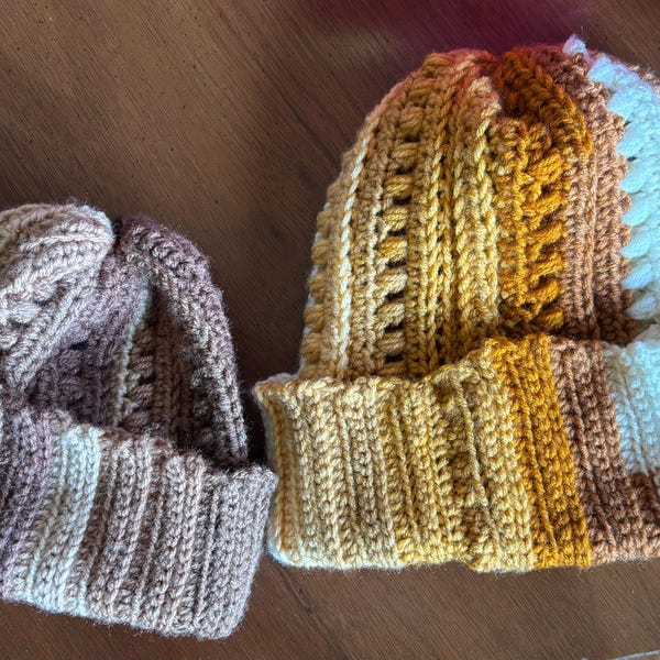 CROCHET PATTERN / Mirabilis Puff Stitch Beanie - Crochet Winter Beanie ...