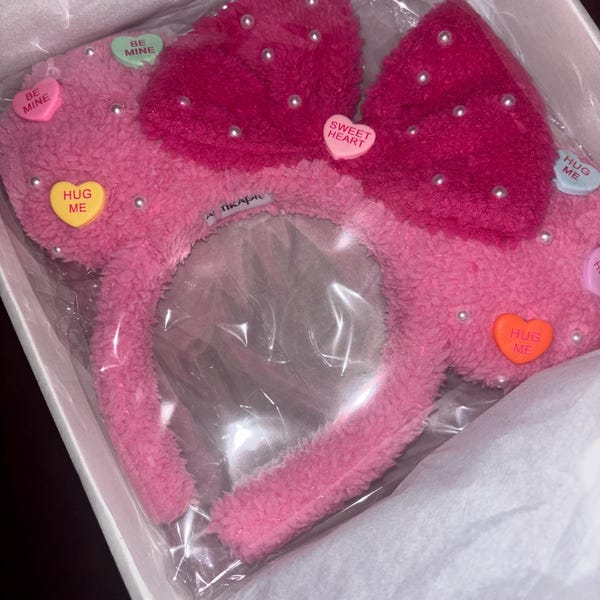 Red Disney Ears, Disney Ears, Red Velvet Ears, Disney Ears Headband ...