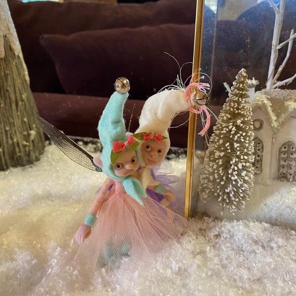 Dinkydarlings 33 OOAK Pixie Fairy Little Green Elf Boy Polymer Clay ...