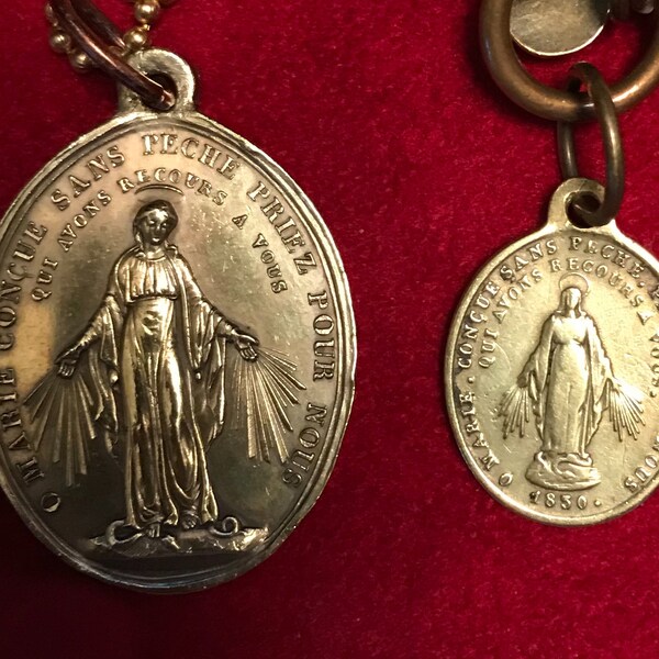 Antique Religious Solid Silver Medal First Communion - Etsy