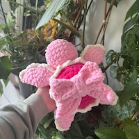 Mini Bow Turtle Crochet Pattern Valentines Day Pattern PDF Ribbon ...