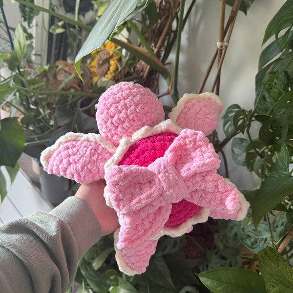 Mini Bow Turtle Crochet Pattern Valentines Day Pattern PDF Ribbon ...