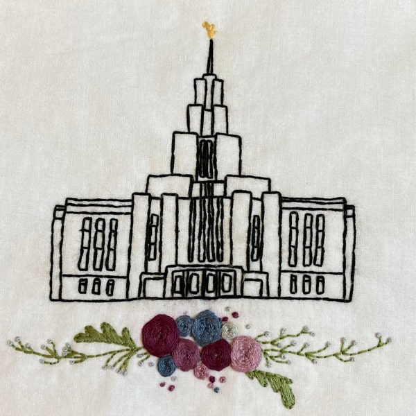 Logan Temple Line Drawing LDS Temple Temple Clip Art Temple Embroidery ...