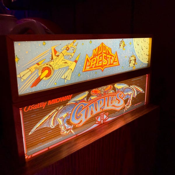 Custom Marquee Light Box Wood, Arkanoid Light Box, Arkanoid Wall Décor ...