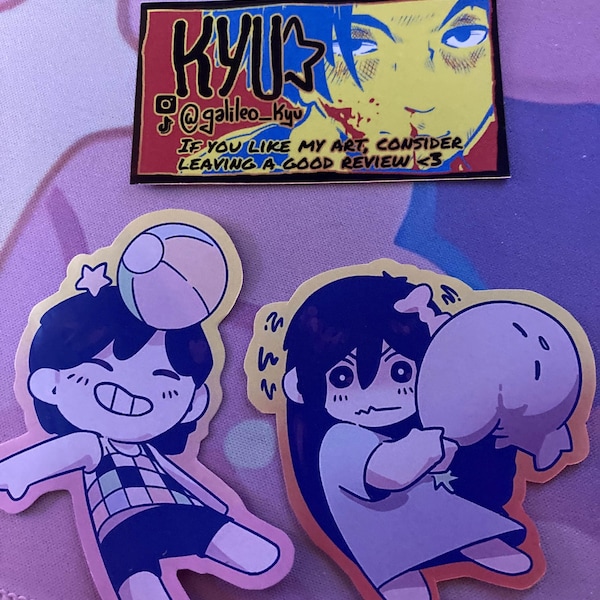 OMORI Stickers - OMORI, Kel, Aubrey, Hero - Etsy