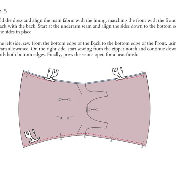 Coquette Bow Dress Sewing Pattern | Babydoll Dress Pattern | Preppy ...