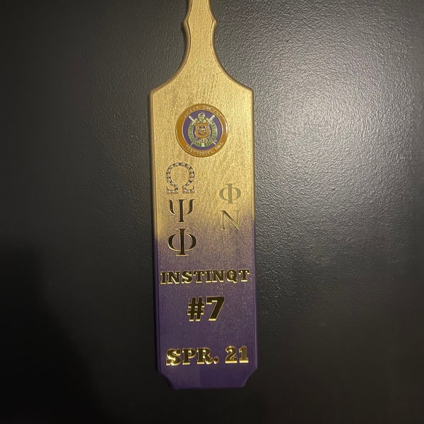 OMEGA PSI PHI Fraternity Thunder Desk Plate - Etsy