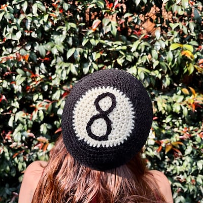 8-ball Hat Crochet Pattern PDF, Crochet Hat Pattern, Hat Pattern ...