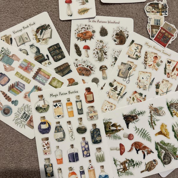 Baking Sticker Sheet, Recipe Book Stickers, Cooking Stickers ...