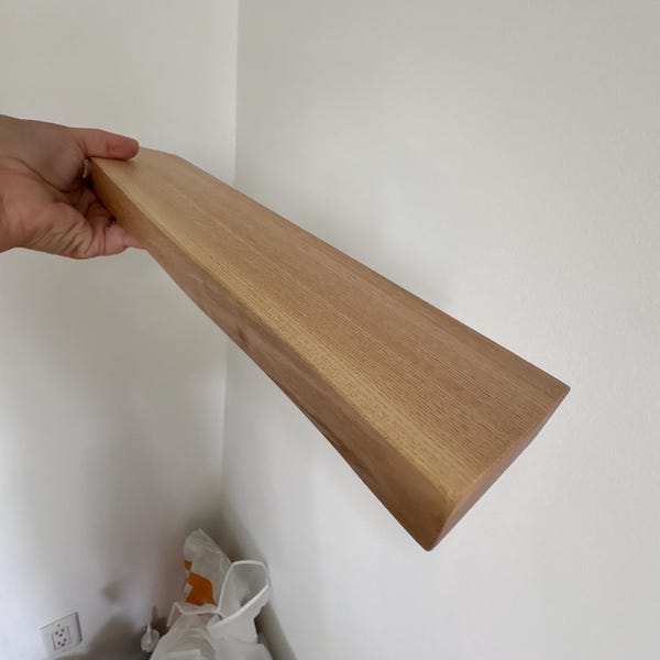 Floating Shelf With Brackets, Custom Wood Shelves - Etsy