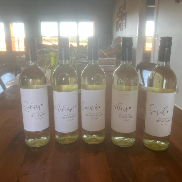 Groomsmen Proposal Label, Groomsmen Gift, Will You Be My Groomsman ...