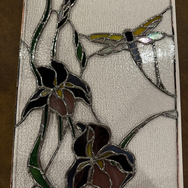 Flower Stained Glass Pattern PDF, Stain Glass Crocus Flower Pattern to ...