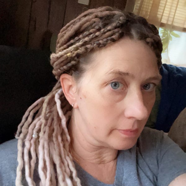 SET No. 39 Choose Length Wool Dreads Merino Extensions Steel Grey Gray ...