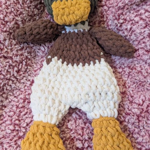 No-sew Milan Mallard Duck Mini Snuggler Crochet PATTERN || Duck ...