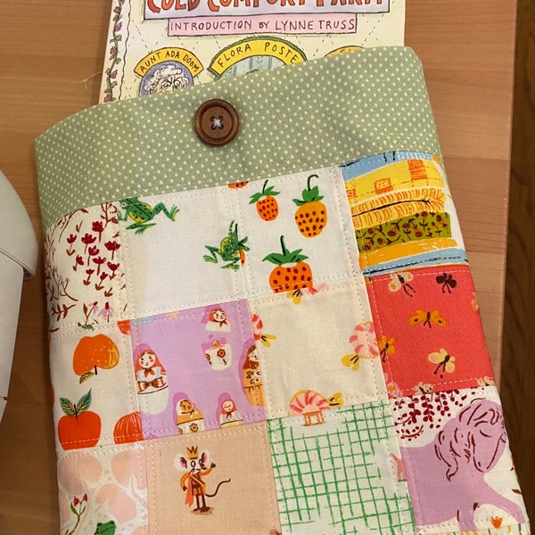 Patchwork Book Sleeve Sewing Pattern (PDF Pattern) - Etsy