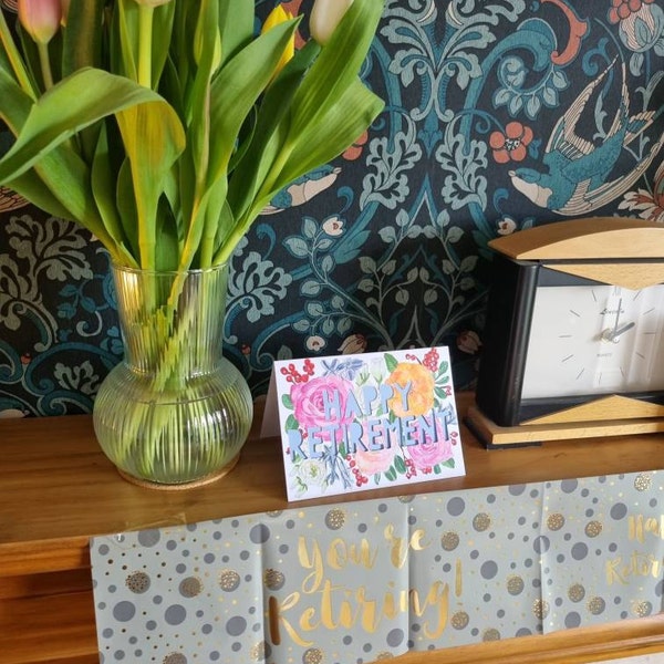 Happy Retirement Card, Paper Cut Retirement Card, Retirement Card, Good ...