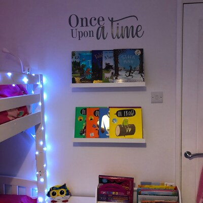 Once Upon A Time Wall Sticker Decal Vinyl Stencil Word Quote DIY Vinyl ...
