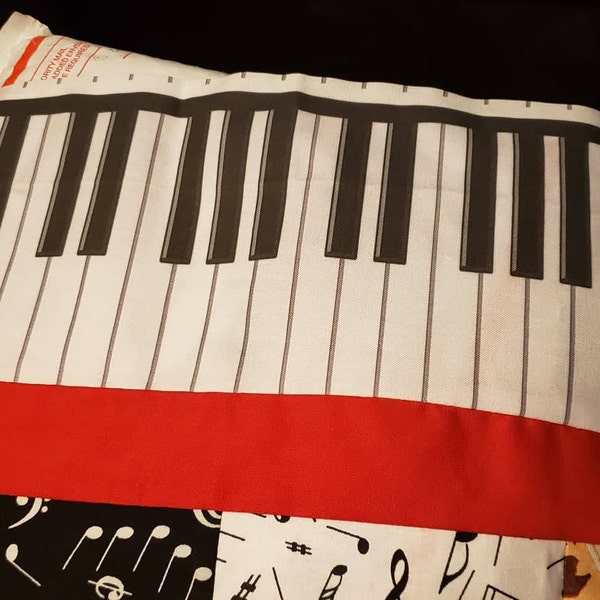 Piano Fabric - Piano Keys by Jadegordon - Black and White Piano Keys ...